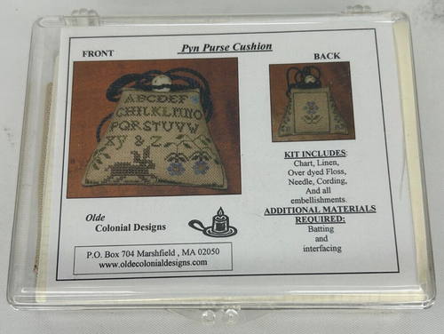 Olde Colonial Designs Cross Stitch Embroidery Needle point Kit "Pyn ...
