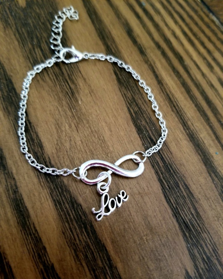 Silver Anklet, INFINITY Ankle Bracelet, Womens Anklet, Summer Jewelry ...