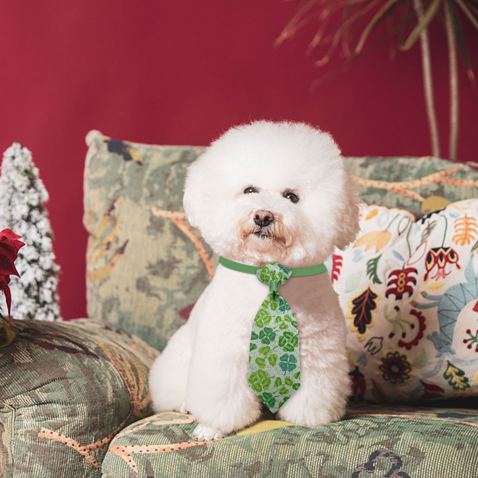 Dog Neck Tie Adjustable Dog Cat Ties Collar for St. Patricks Costume (1 ...