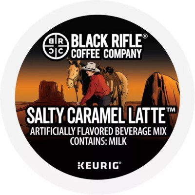 BLACK RIFLE COFFEE SALTY CARAMEL LATTE MEDIUM ROAST KCUPS 24CT | eBay