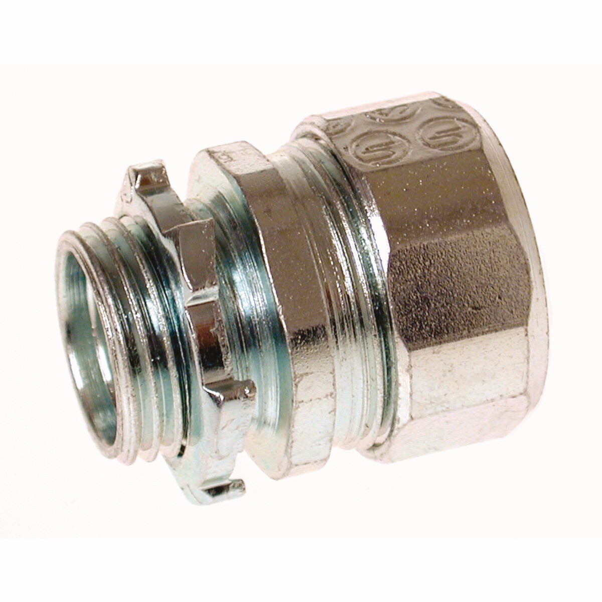 Raco 1804 1" No-Thread Conduit Connector. Compression Connector. Steel ...