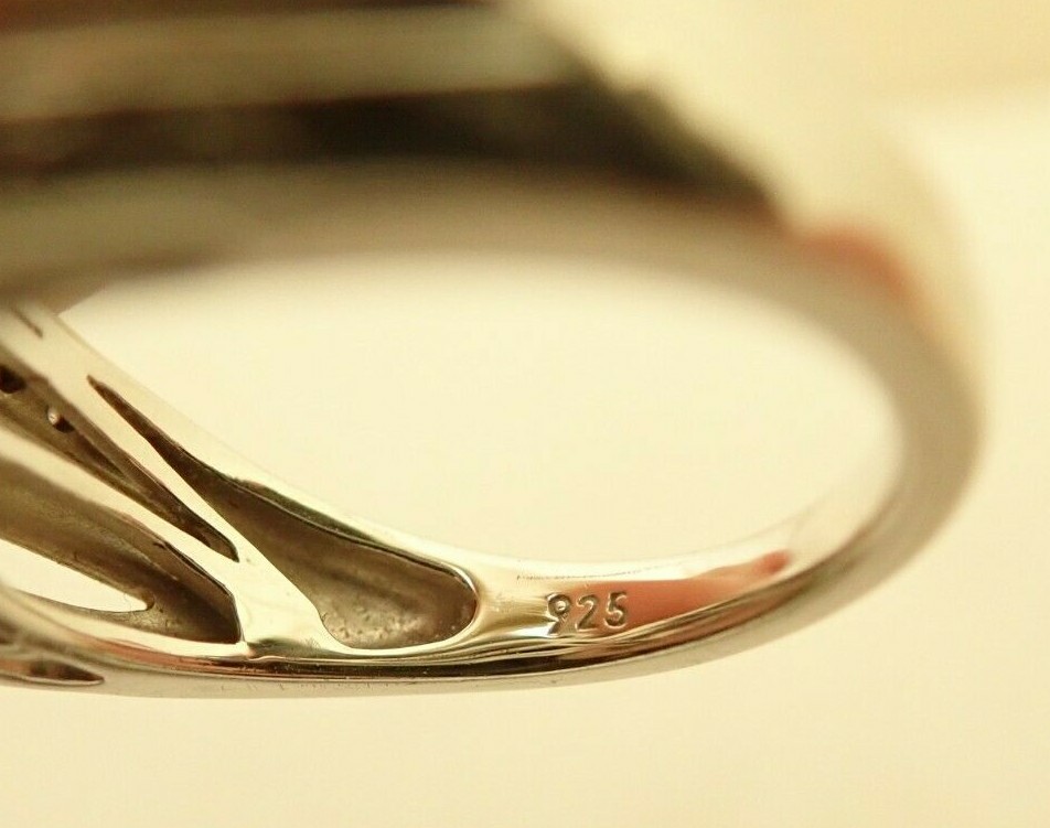 Baguette & Round Diamond Sterling Silver SUN Band Ring Sz 7 | eBay