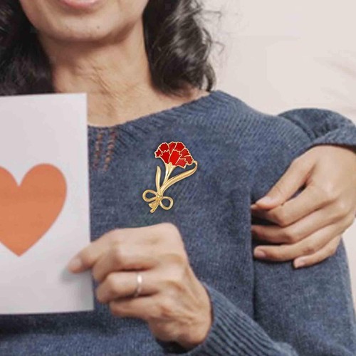 Carnation Brooch Lapel Pin Brooch Pin for Women for Sweater Shirt | eBay