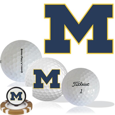 NCAA Michigan State Wolverines • Golf Balls 12 pack • Titleist ProV1 ...
