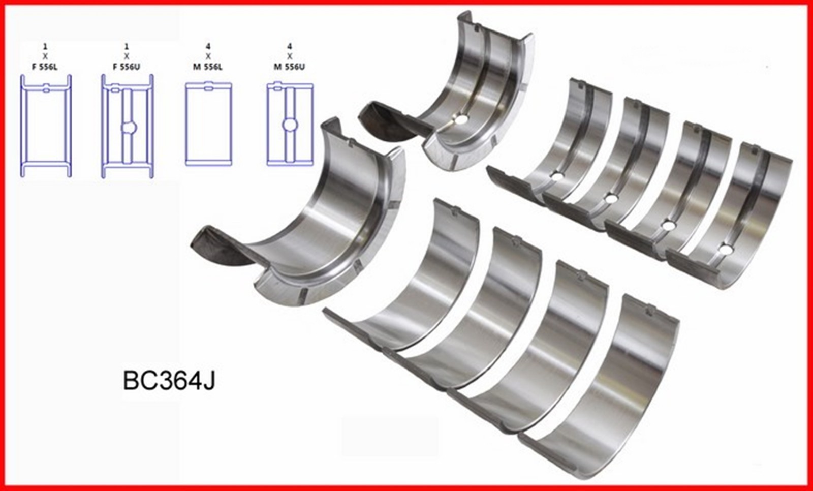 ENGINE REBUILD OVERHAUL KIT For 1971-1979 CHEVROLET BBC 454 7.4L V8 w ...