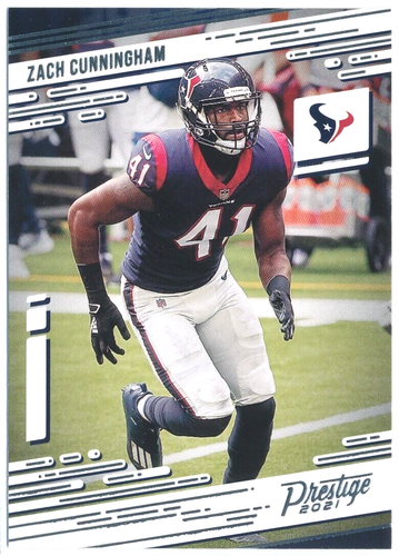 Zach Cunningham - Houston Texans - 2021 Panini Prestige Football - Base ...