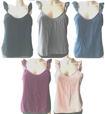 $40 VICTORIAS SECRET SEXY VELVET RUFFLE CAMI CROP TANK SLEEP TOP XS S M ...