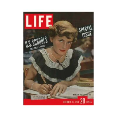 VTG Life Magazine October 16, 1950 Winnetka High School Girl US Schools ...