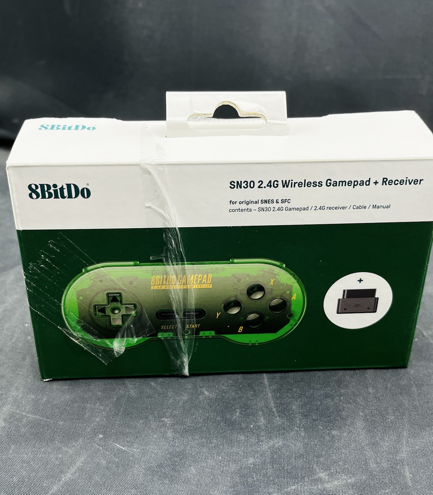 8Bitdo Sn30 2.4G Wireless Gamepad Original SNES/Sfc Jade Green 81AF *1の ...