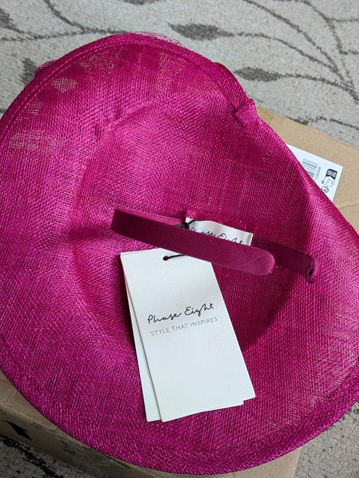 Phase 8 Fascinator Pink Wedding Hat | eBay UK