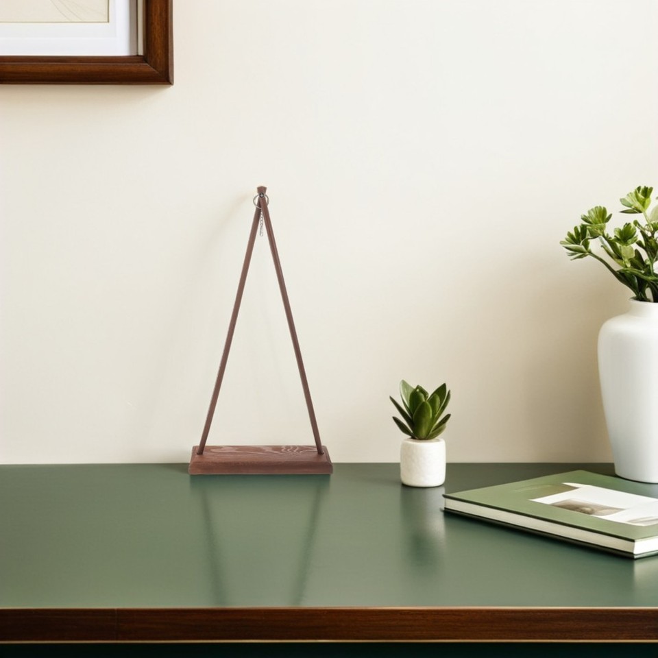 Wood Wind Chime Stand: Triangle Hanger With Hook For Hanging Vintage ...