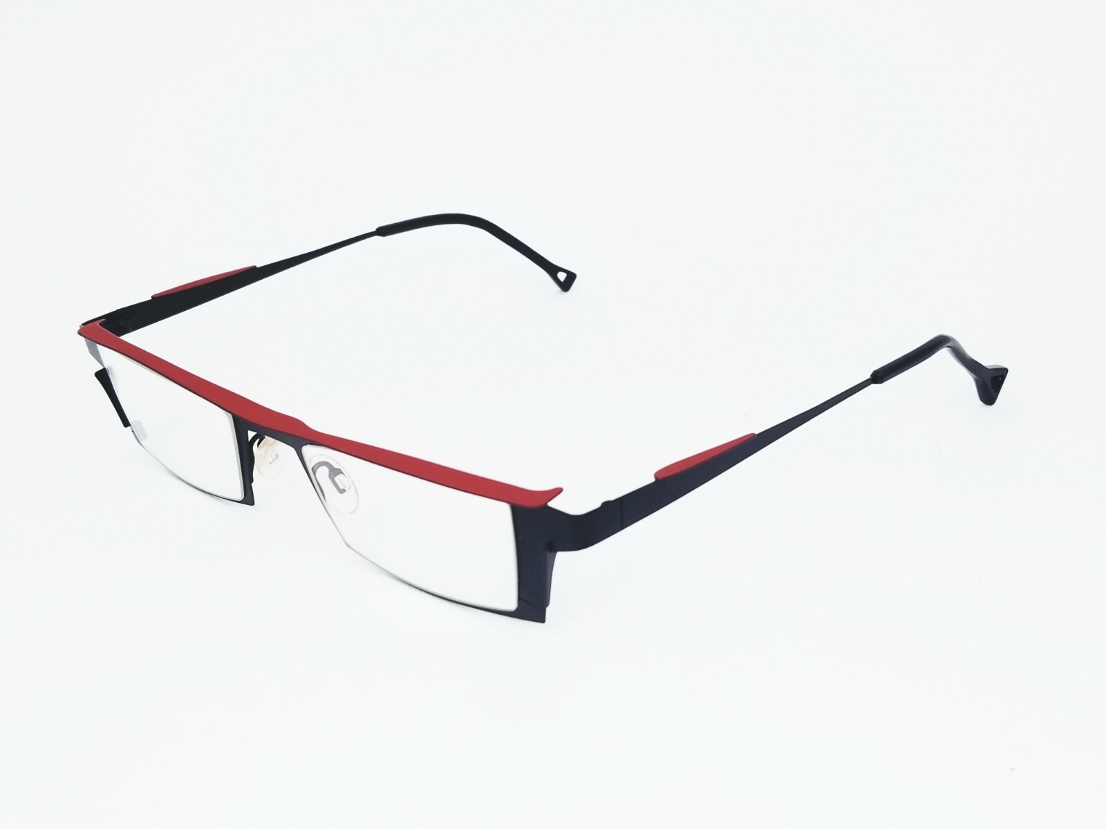 Theo Belgium NOS Eyewitness OE 106 Black/Red Titanium Eyeglass Frame 43 ...