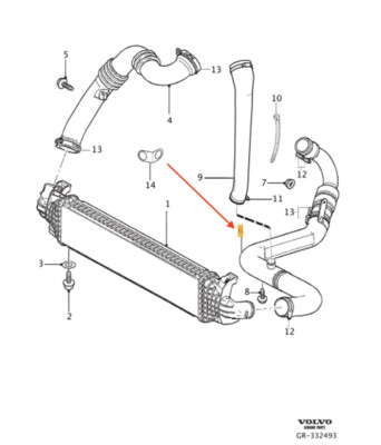 VOLVO C30 Intercooler Charge Air Pipe 30741751 NEW GENUINE | eBay UK