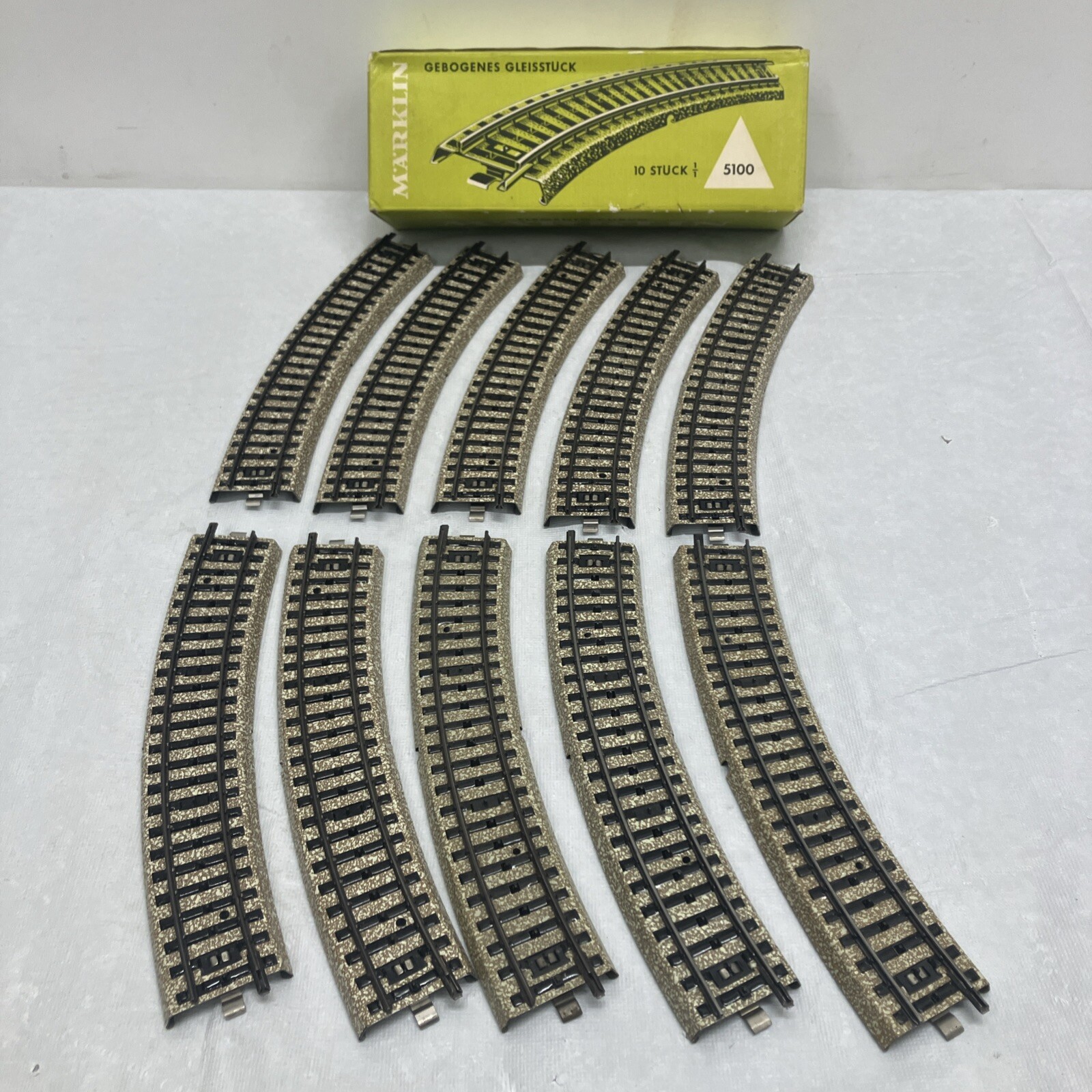 Vintage Marklin 5100 Box of Ten Curved Track Original | eBay