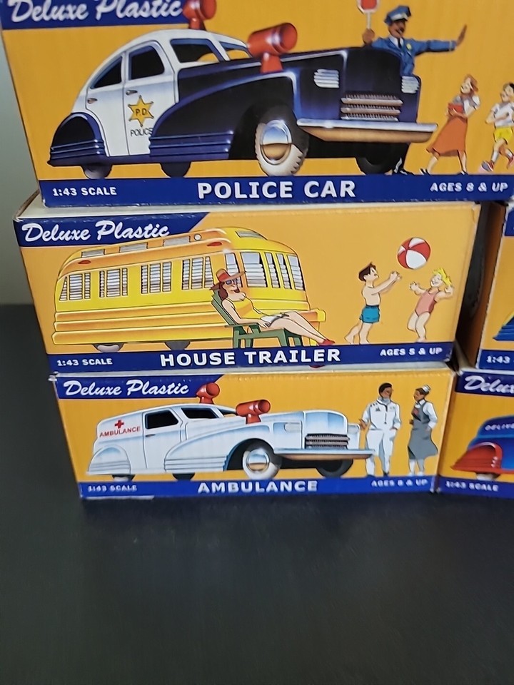 Vintage Dimestore Dreams Plastic 50s Toy Cars Replica NIB Lot Of 7 ...