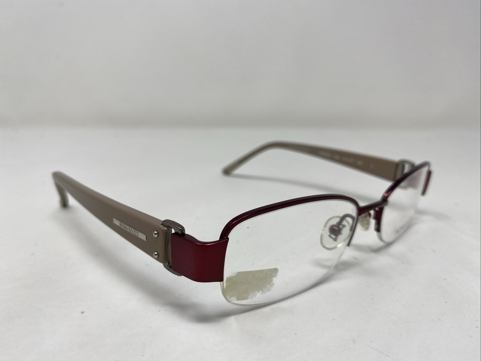 Nina Ricci NR2402 C02 51-17-135 Red Wine Metal Half Rim Eyeglasses ...