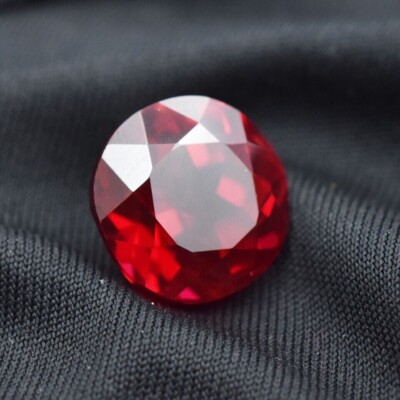 Flawless 10 Ct+ Natural Mozambique Red Ruby Round Cut Loose Gemstone ...