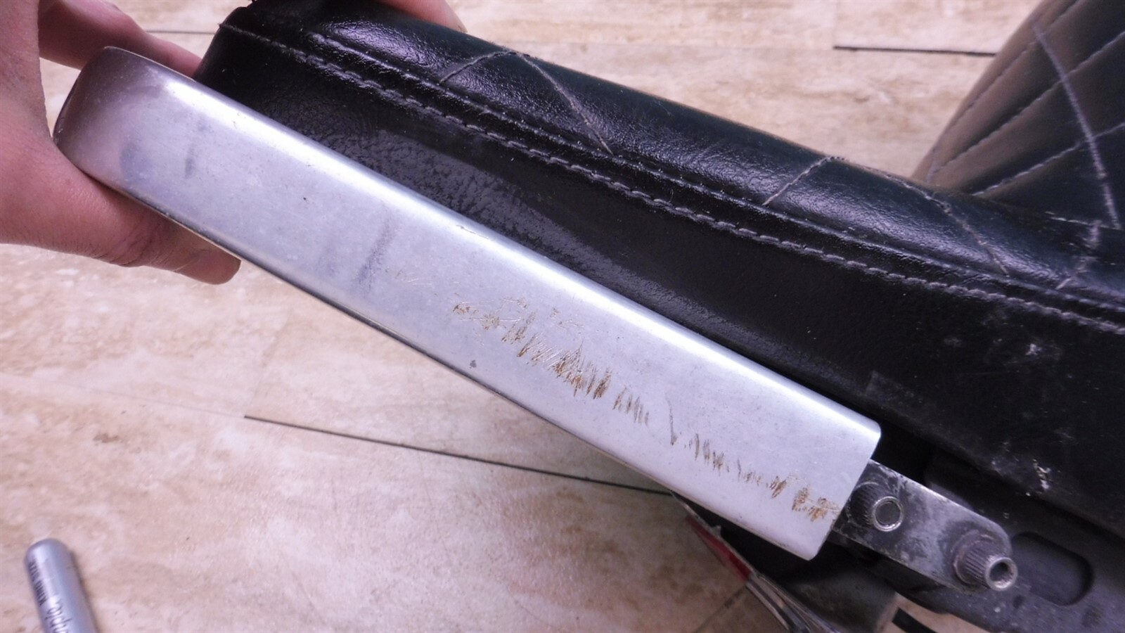 1980's Honda VT700/750C Shadow Rear Passenger Seat Sissy baBackrest ...