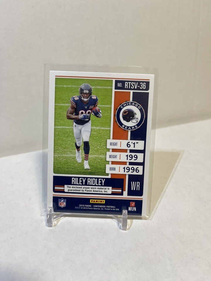 2019 Contenders Riley Ridley Rookie RC Ticket Jersey Relic #RTS-36 ...