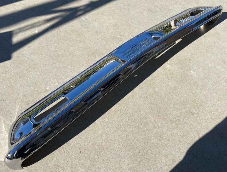 SX DODGE CORONET 440 500 NEW TRIPLE PLATED CHROME FRONT IMPACT BUMPER ...