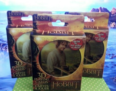 The Hobbit 3D Lenticular Playing Cards Deck in Collectible Tin New ...
