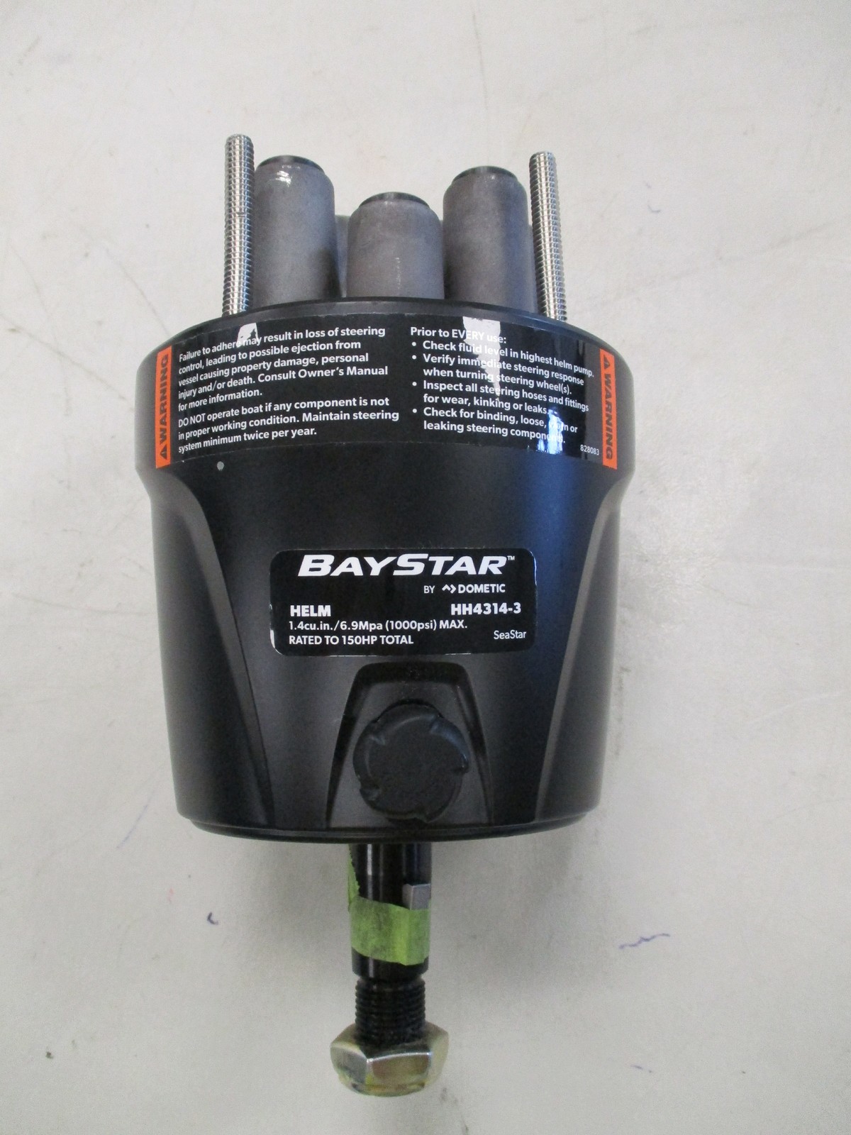 DOMETIC BAYSTAR FRONT MOUNT 1.4 HYDRAULIC STEERING HELM PUMP HH4314-3 ...