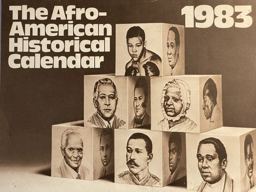 African American Calendar 1983 Illustrated Civil Rights 1968 # ...