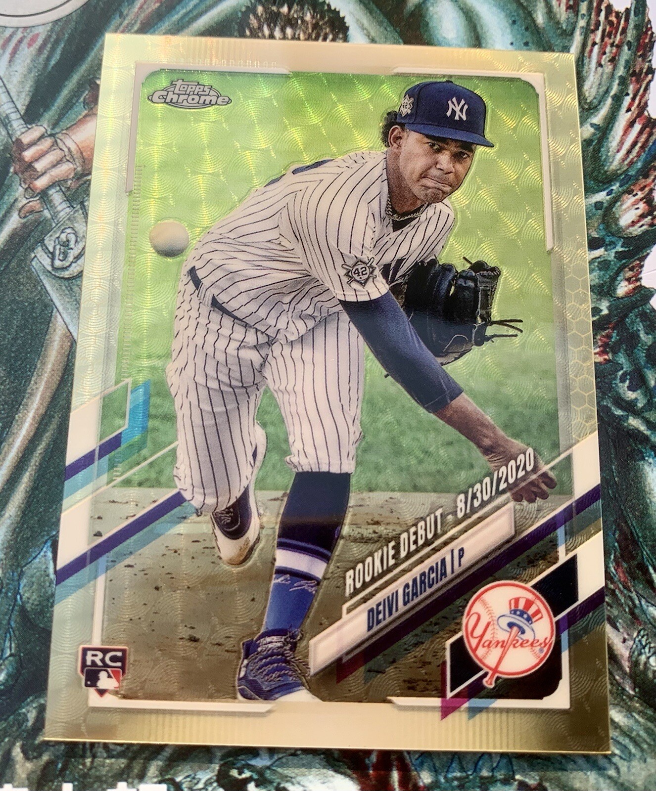 🗽Deivi Garcia 1/1 Rookie Debut Superfractor Topps Chrome Update 2021 ...