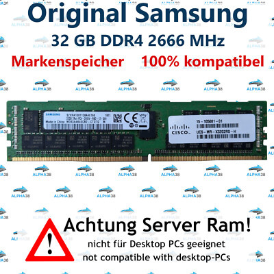 32 GB Rdimm ECC DDR4-2666 Supermicro 7049A-i 7049A-T Server RAM | eBay ...