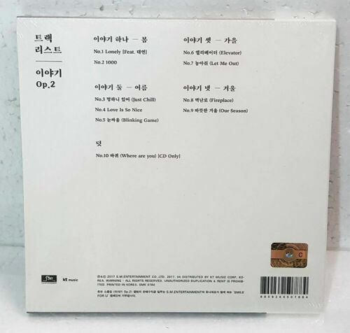 JongHyun The Story OP.2 Album (Photo Ver.) CD SHINee Collection Kpop ...