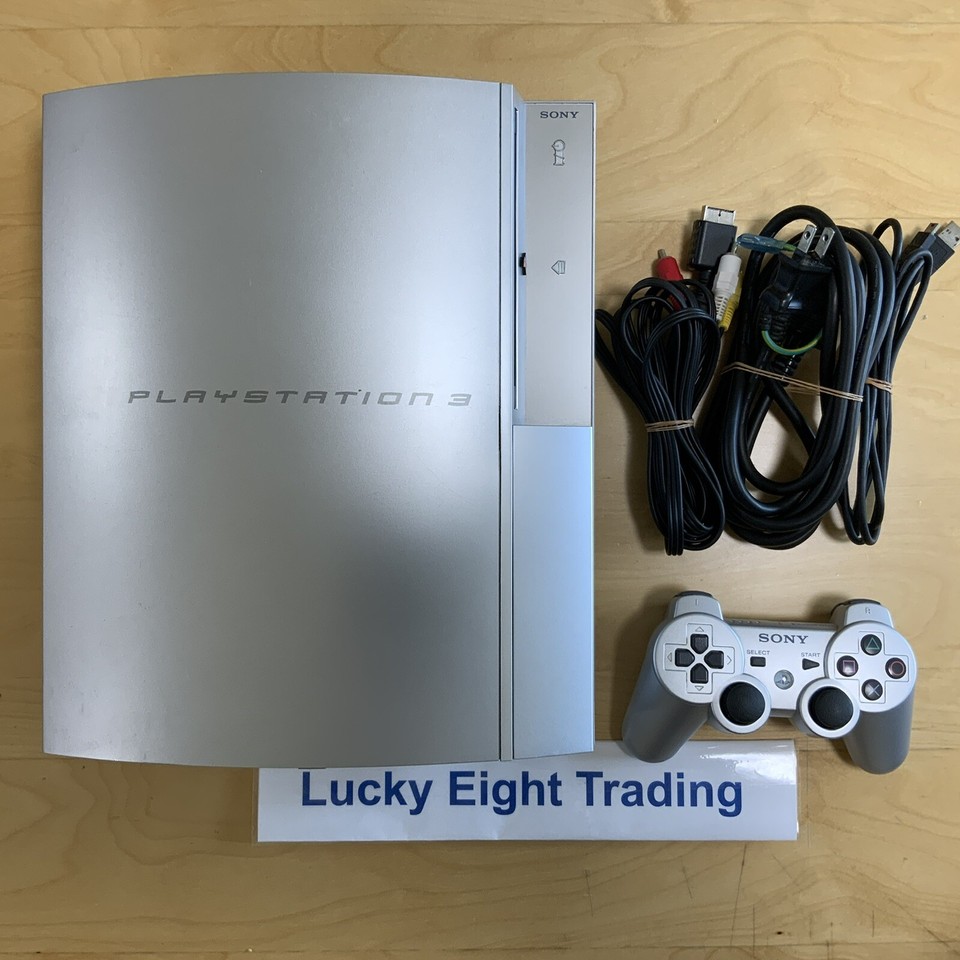 PS3 Satin Silver 80GB CECHL Console Box Sony PlayStation 3 Fat [BOX] | eBay
