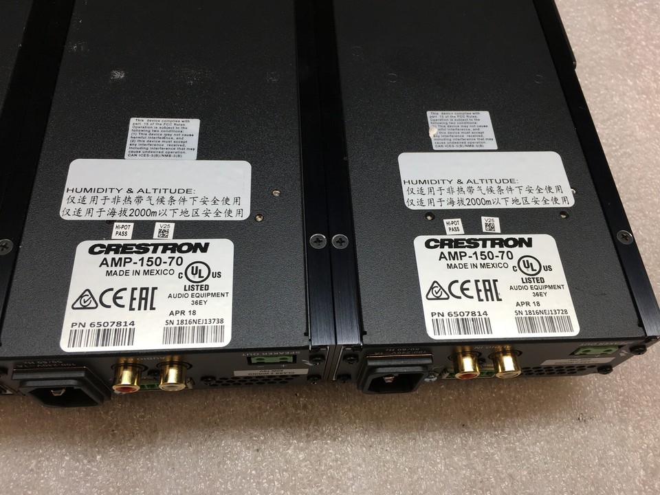 Crestron AMP-150-70 Single-Channel Modular Power Amplifier Set of 4 | eBay