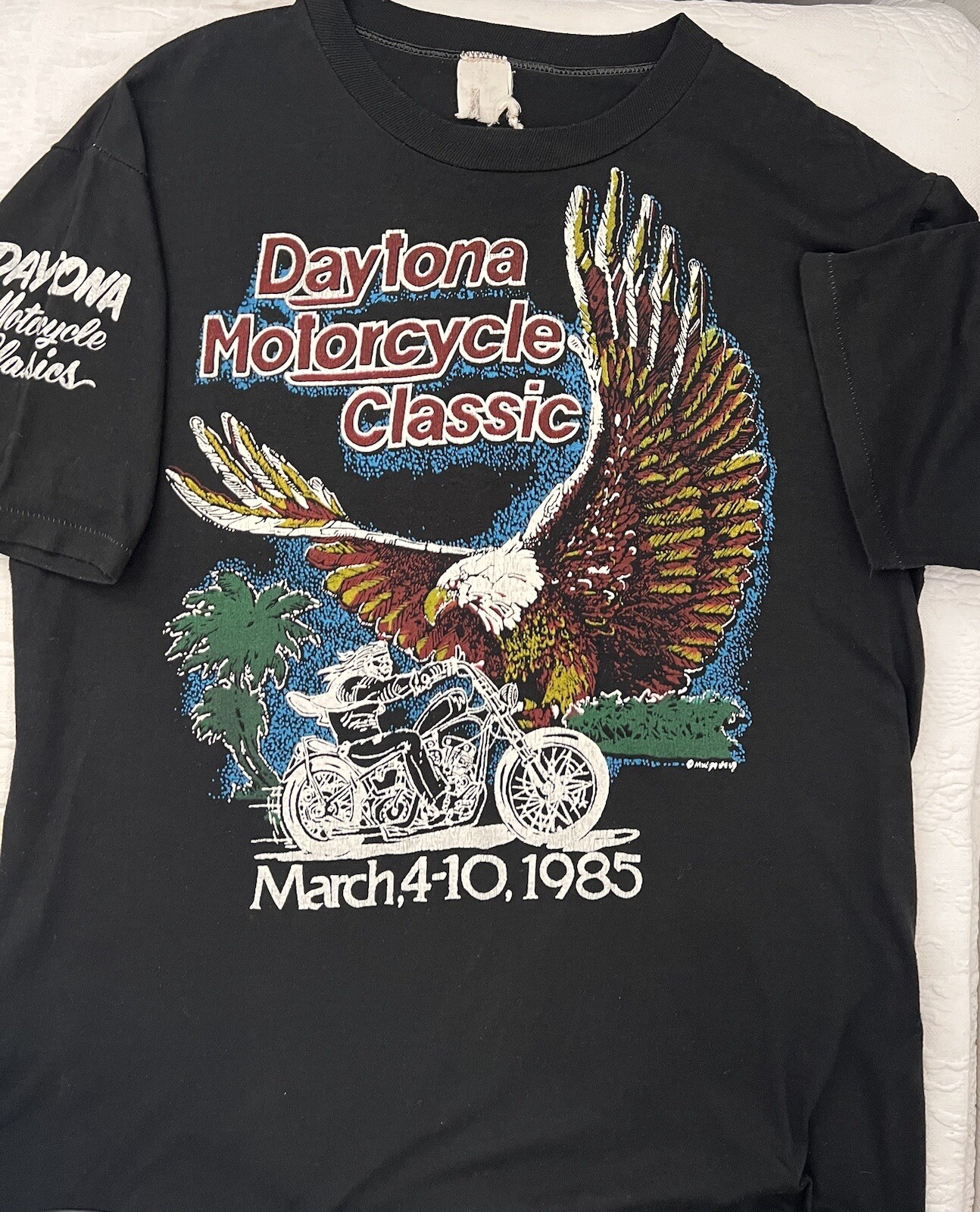 RARE VTG 1986 Daytona Bike Week Harley Davidson Motor… - Gem