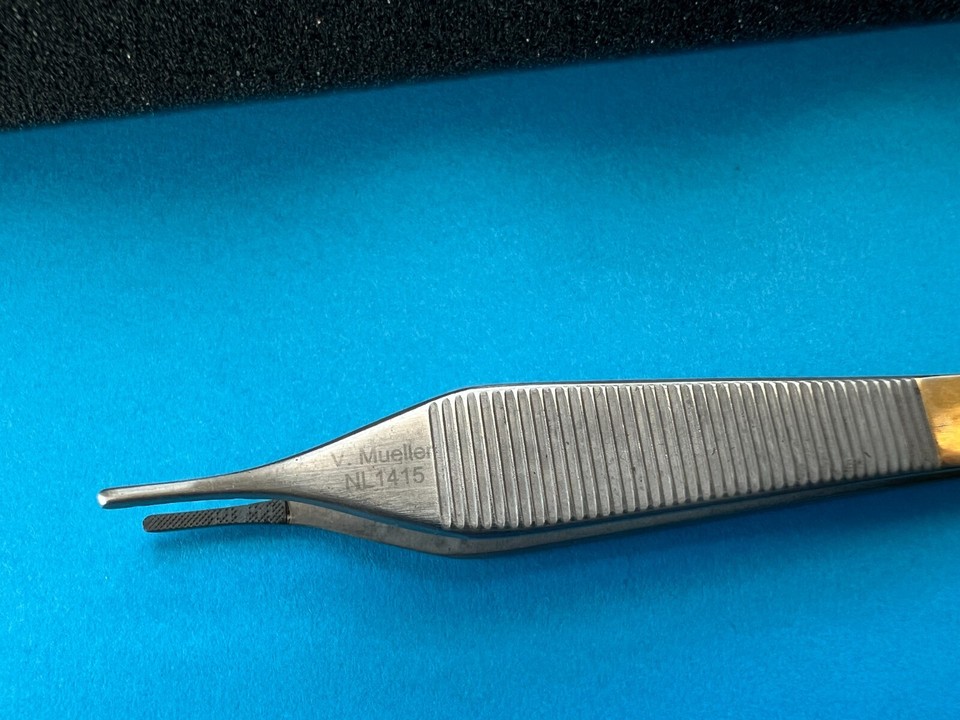 V. Mueller NL1415 Adson Vital Tissue Forceps 4-3/8" Tungsten Carbide ...