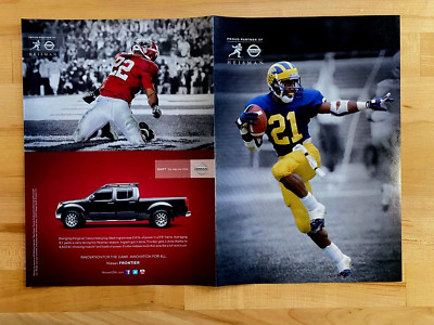 2012 Print Ad Nissan Frontier Mark Ingram and Desmond Howard | eBay
