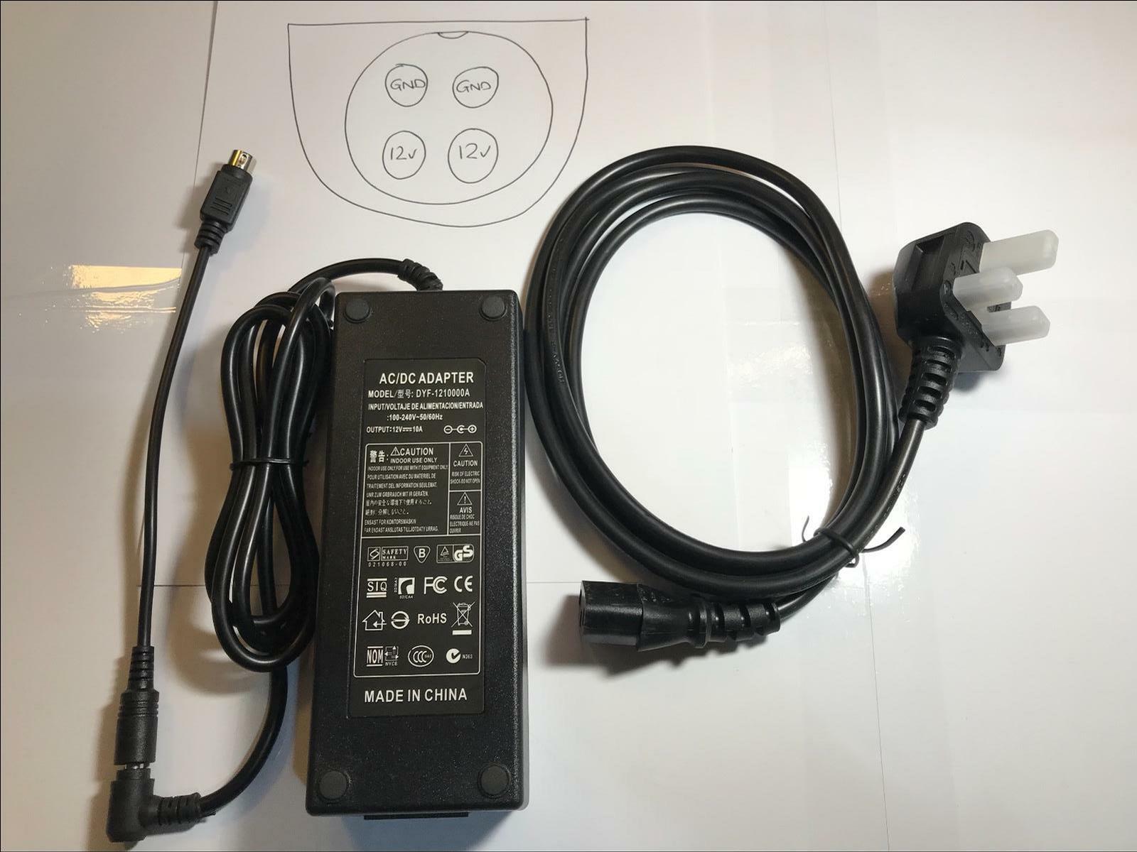 Replacement for 12V 5.0A LITEON AC Adapter PA-1061-81 4 PIN DIN Power ...