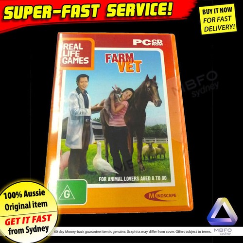 Farm Vet PC NEW! Animal Doctor Pet Game Kids Windows XP laptop computer ...