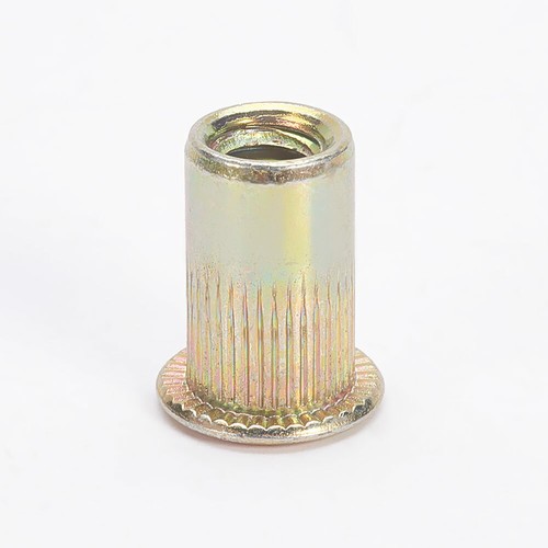 M3 Rivet Nuts Flat Head Insert Threaded Nutsert Knurled Metric Carbon ...