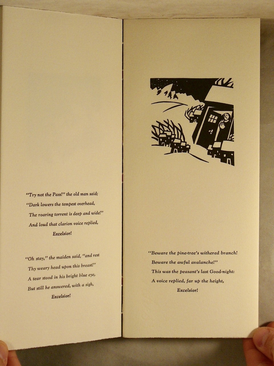 EXCELSIOR Henry Wadsworth Longfellow 1998 MCBA Limited Letterpress Fine ...