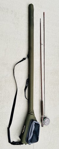 1980s Vtg L.L. Bean 2 Piece 7.5 ft Fly Rod w/Angler 2 Fly Reel & BW ...