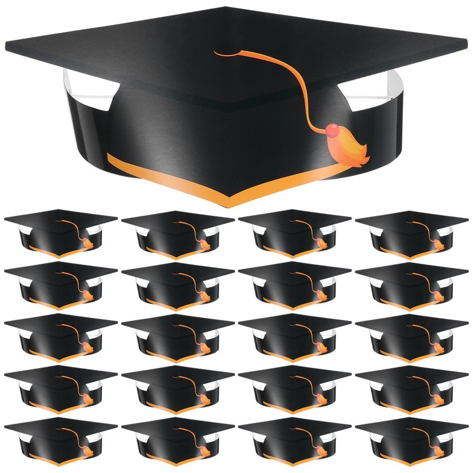 36 Pcs Party Diy Graduation Hats Caps Bulk Graduates Decor Crafts ...