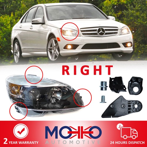 FOR MERCEDES BENZ C CLASS HEADLIGHT BRACKET REPAIR KIT RIGHT ...