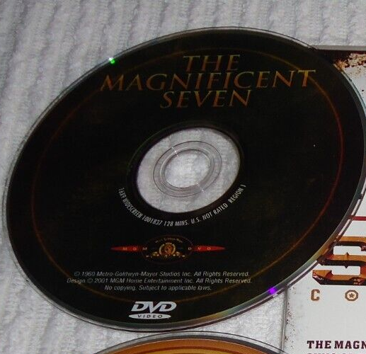 The Magnificent Seven *disc only* (DVD, Widescreen) original movie, NO ...