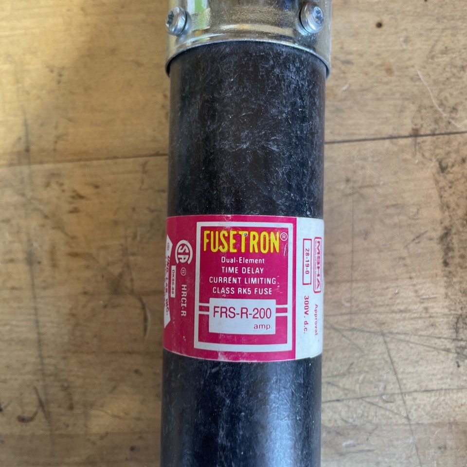 Bussmann Fusetron FRS R 200 Amp Fuse 600 Volt Time Delay Class RK5 | eBay