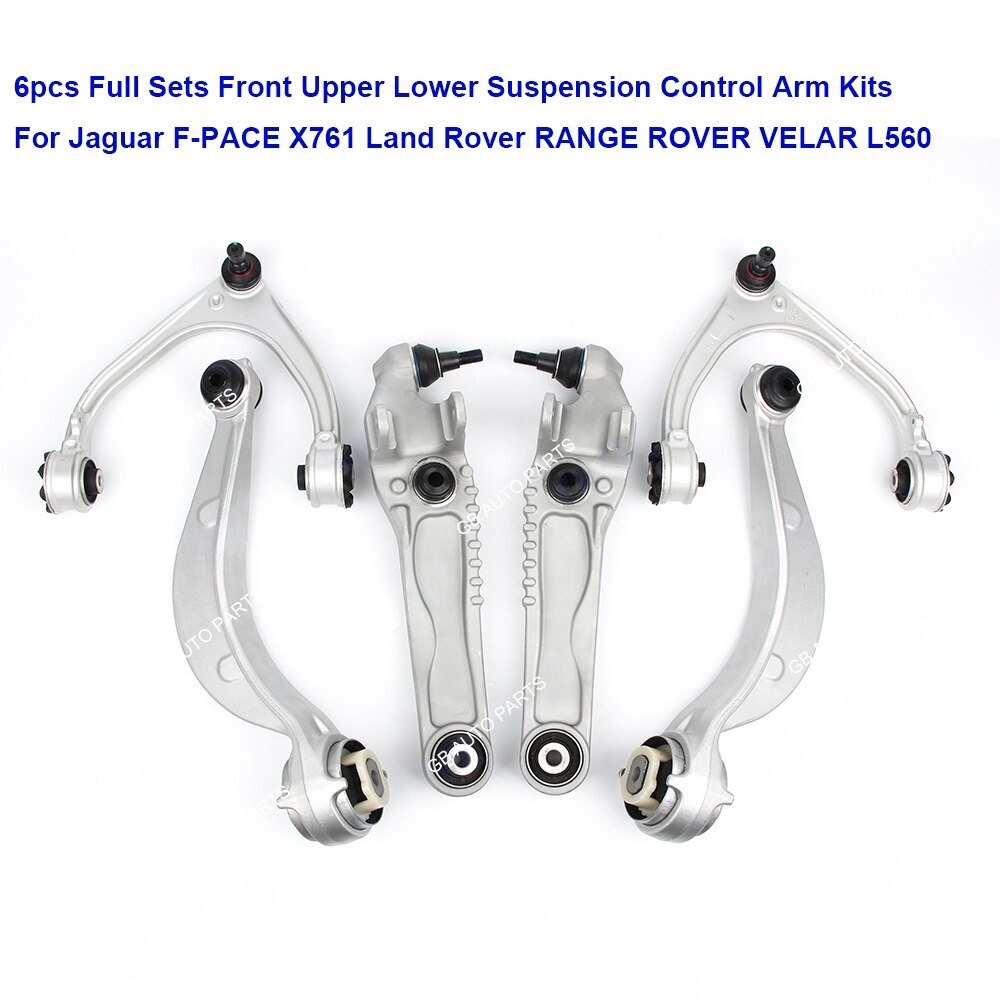 6pcs Front Control Arm Kit For Jaguar F-PACE X761 RANGE ROVER VELAR ...