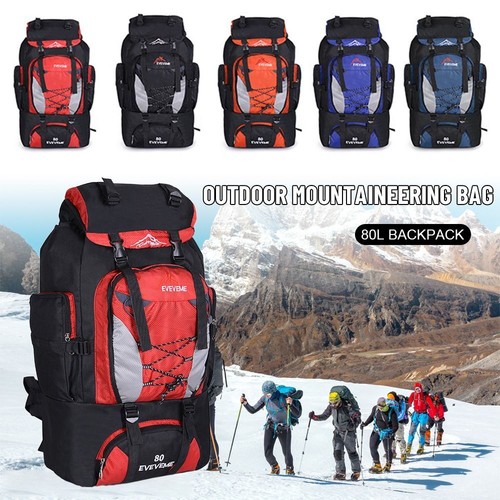 Camping Mountaineering Climbing Rucksack Travel Luggage Bag Hiking ...