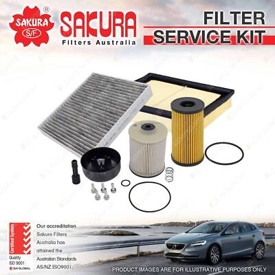 Sakura Oil Air Fuel Cabin Filter Kit for Nissan Navara D23 NP300 4Cyl 2 ...