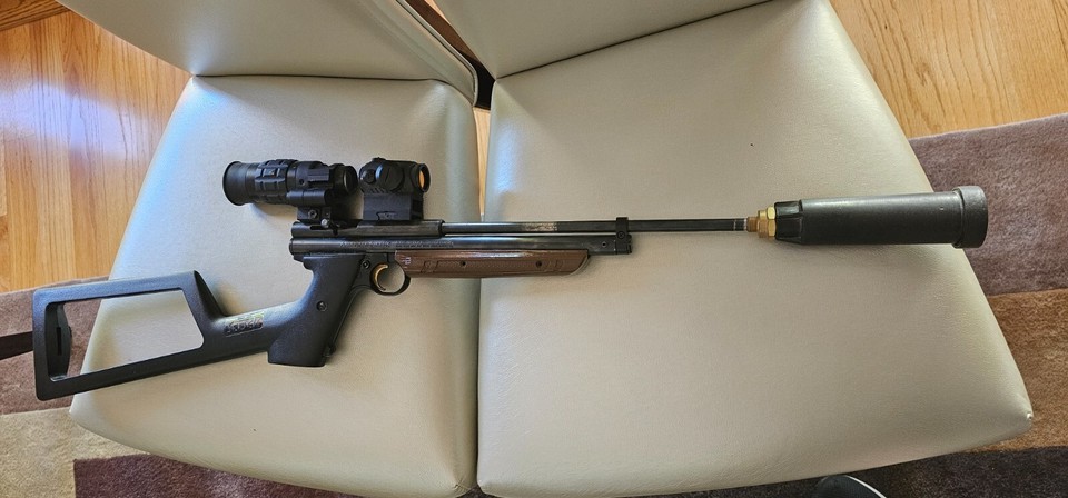Custom Crosman Pump Action Single Shot .22 Caliber Rifle with Upgrades ...