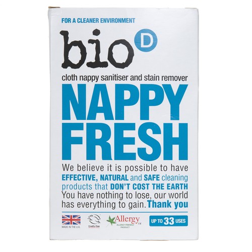 Bio-D Nappy Fresh Additif en poudre antibactérien le lavage des couches ...