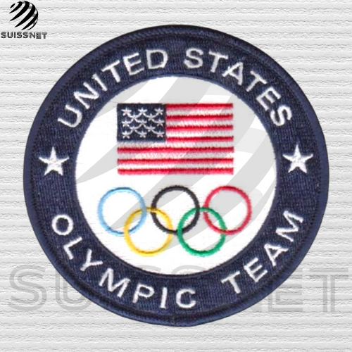 2024 Olympic Team USA Patch 3.5 in round Embroidered Patch Sew/iron on | eBay